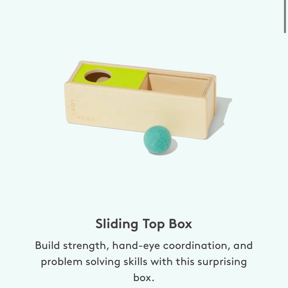 Toys | Sliding Top Box Green And Natural | Poshmark